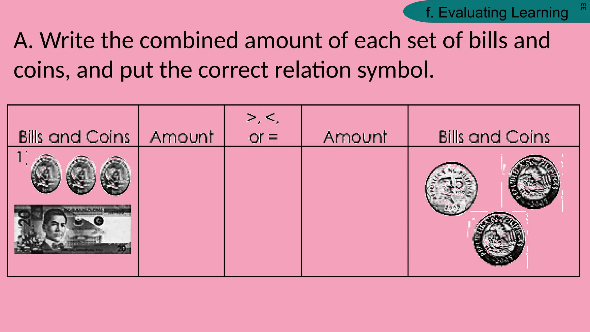 comparing Philippine money bills and coins | PPTX