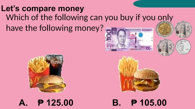 comparing Philippine money bills and coins | PPTX