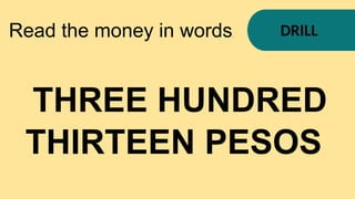 comparing Philippine money bills and coins | PPTX