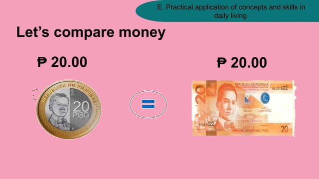 cot 1comparing money.pptx learning material | PPT