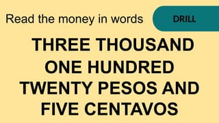 cot 1comparing money.pptx learning material | PPT