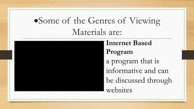 COT 1 GENRES OF VIEWING.pptx english 7 quarter 2 | PPTX | Documentary ...