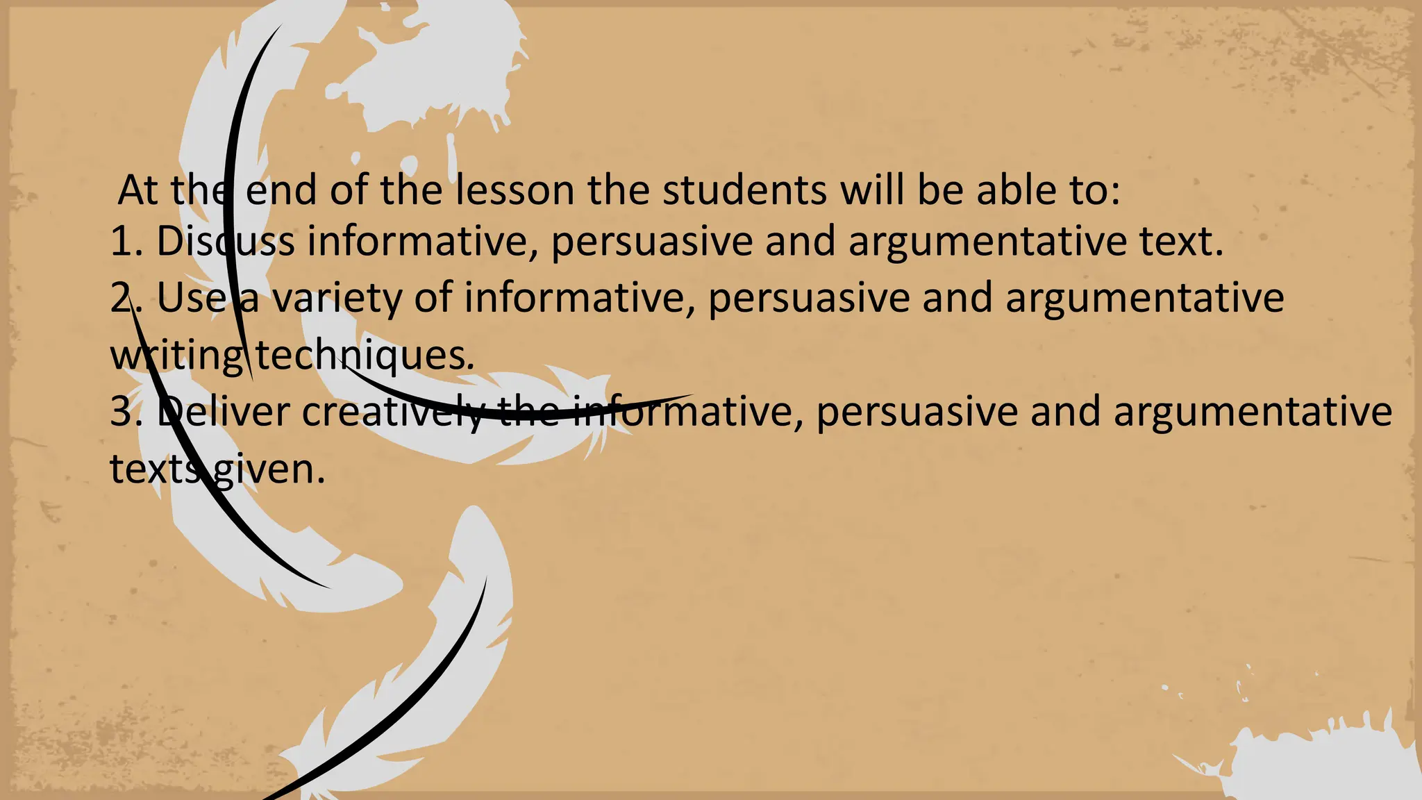 types of text COT powerpoint presentation for the first quarter ...