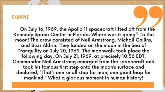 types of text COT powerpoint presentation for the first quarter ...