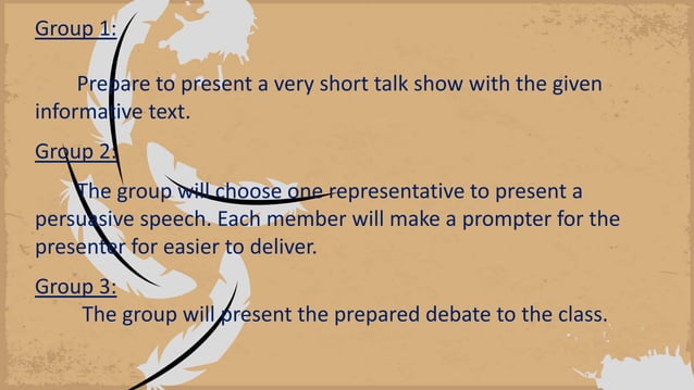 types of text COT powerpoint presentation for the first quarter ...