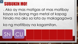 ARALING PANLIPUNAN 8 PANAHON NG METAL MATATAG | PPTX