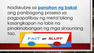 ARALING PANLIPUNAN 8 PANAHON NG METAL MATATAG | PPTX