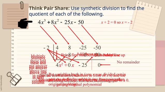 Cot 1 PPT Synthetic Division powerpoint math 10 | PPT