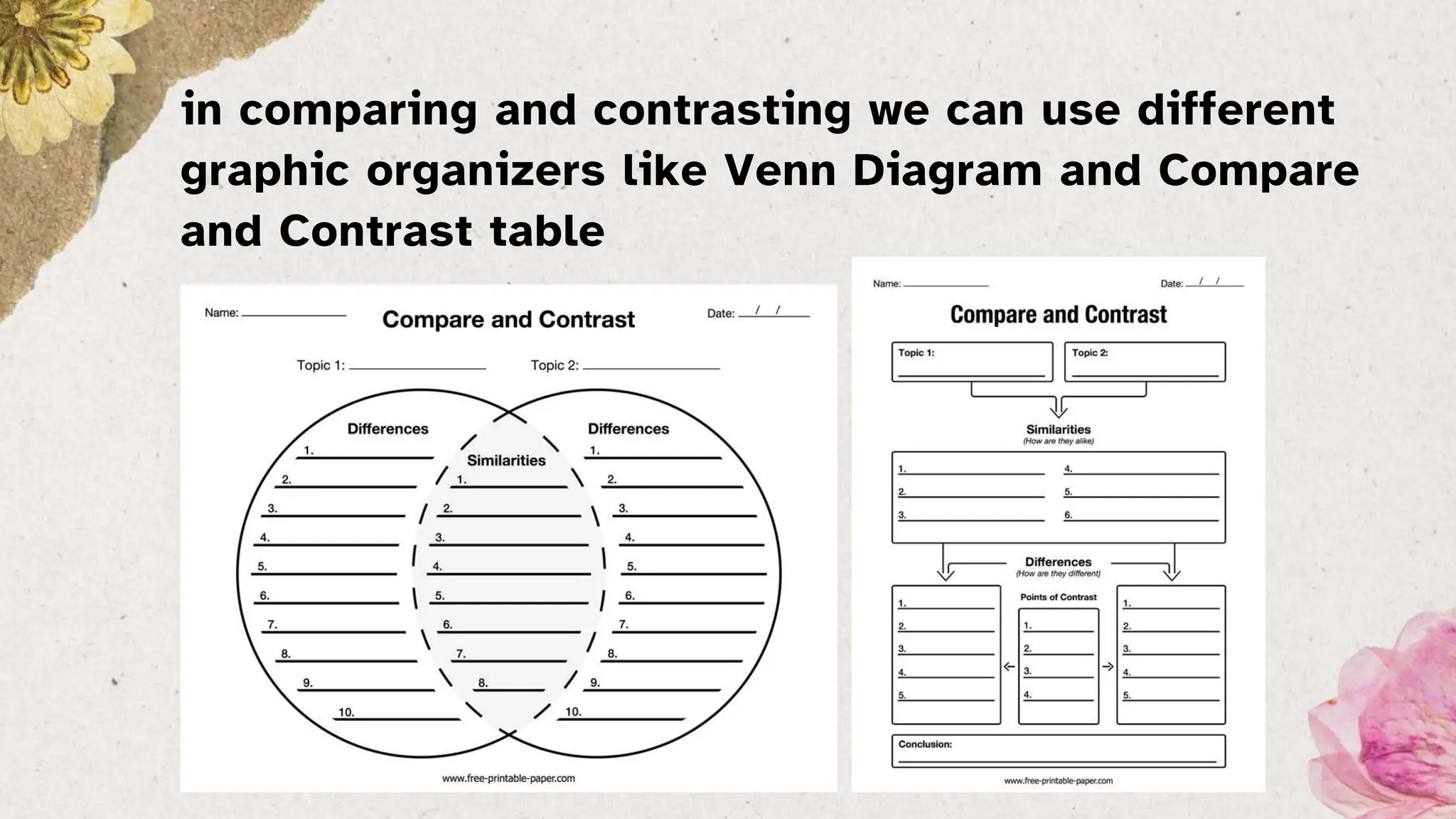 COMPARISON AND CONTRAST LESSON FOR GRADE 10 ENGLISH FIRST QUARTER.pptx
