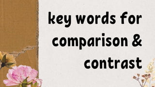 COMPARISON AND CONTRAST LESSON FOR GRADE 10 ENGLISH FIRST QUARTER.pptx