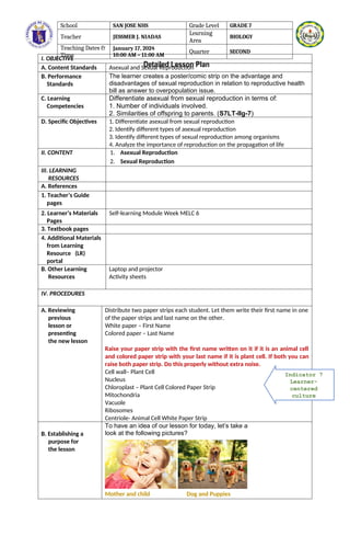 COT 1 Sexual & Asexual Reproduction.docx