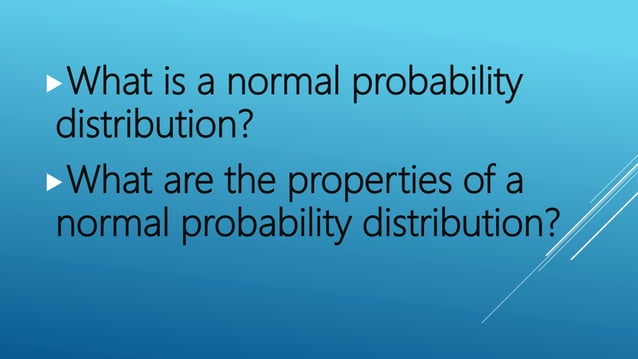 Normal Distribution Curve | PPT