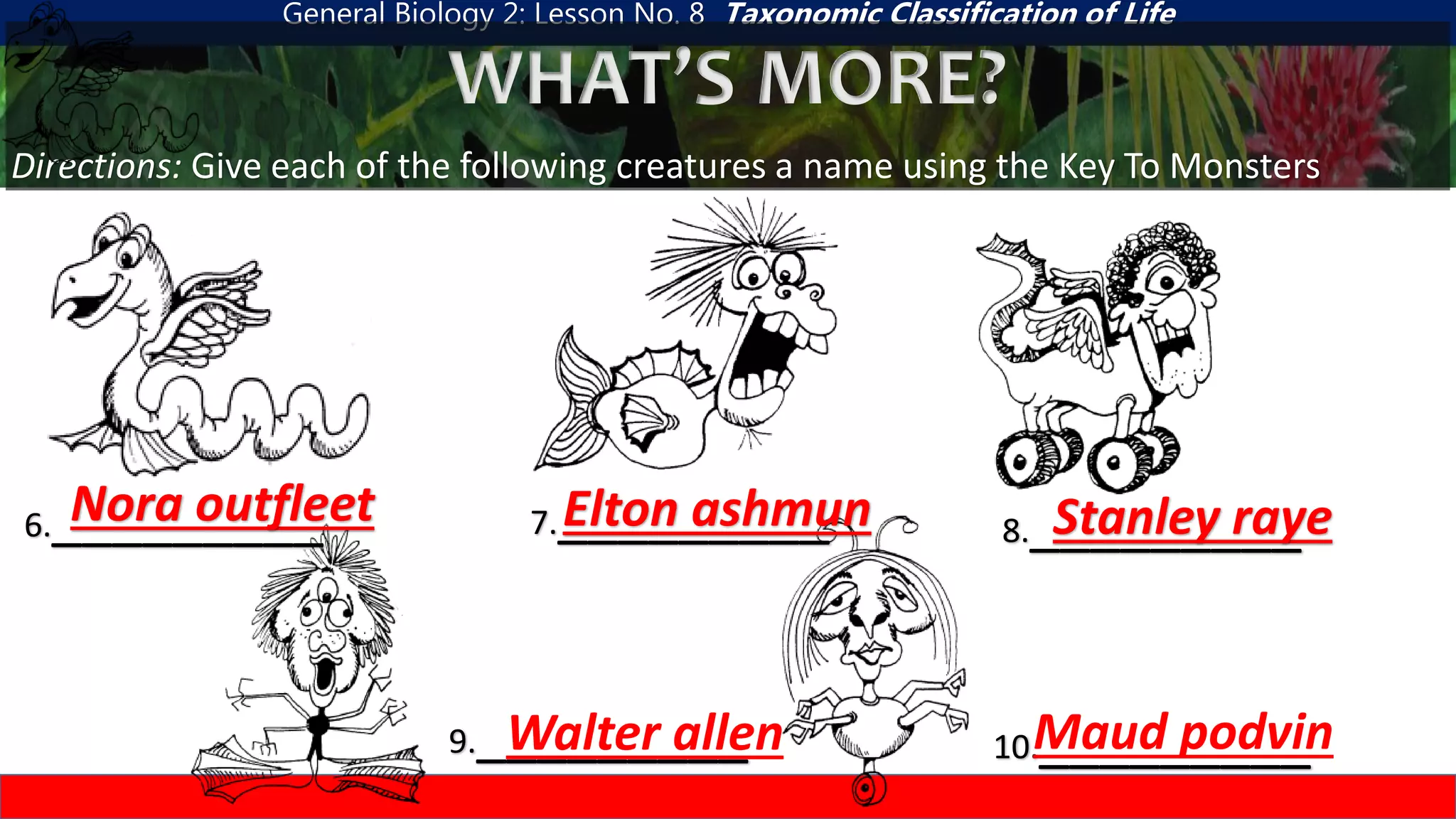 TAXONOMIC CLASSIFICATION | PPTX