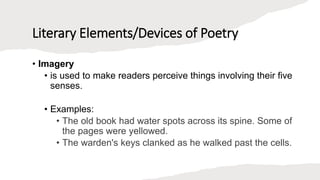 Elements of Poetry in Reading and Writing | PPTX | Poetry | Books and ...