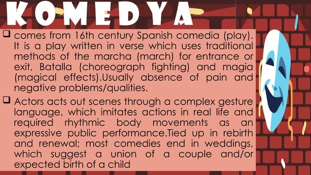 Philippine Theatre and Theatrical Forms.pptx | Musicals | Genres