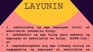 Class observation 2 - ARTS 3 (second quarter) | PPT