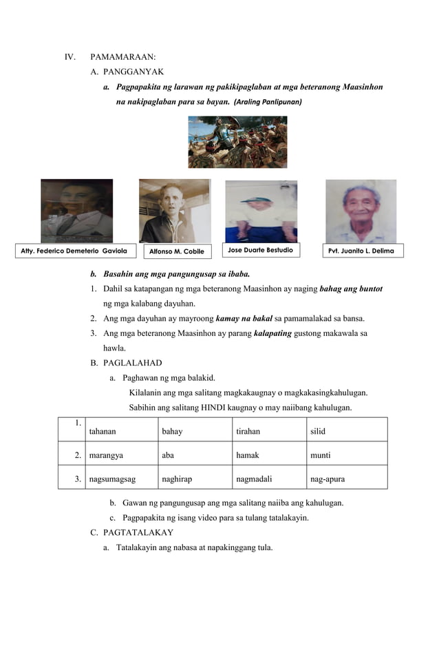 COT 2-Filipino 10 F10PT-IIc-d-70 TULA –Ang Aking Aba At Hamak Na Tahanan | PDF