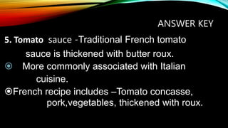 Cot 2 grand sauce | PPTX | Cooking | Food & Drink