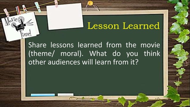 LESSON IN Writing a Movie Review.pptx | Screenwriting | Content Production