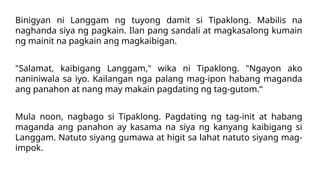 Ikalawang Markahang COT sa Filipino 5-Pang-abay.pptx
