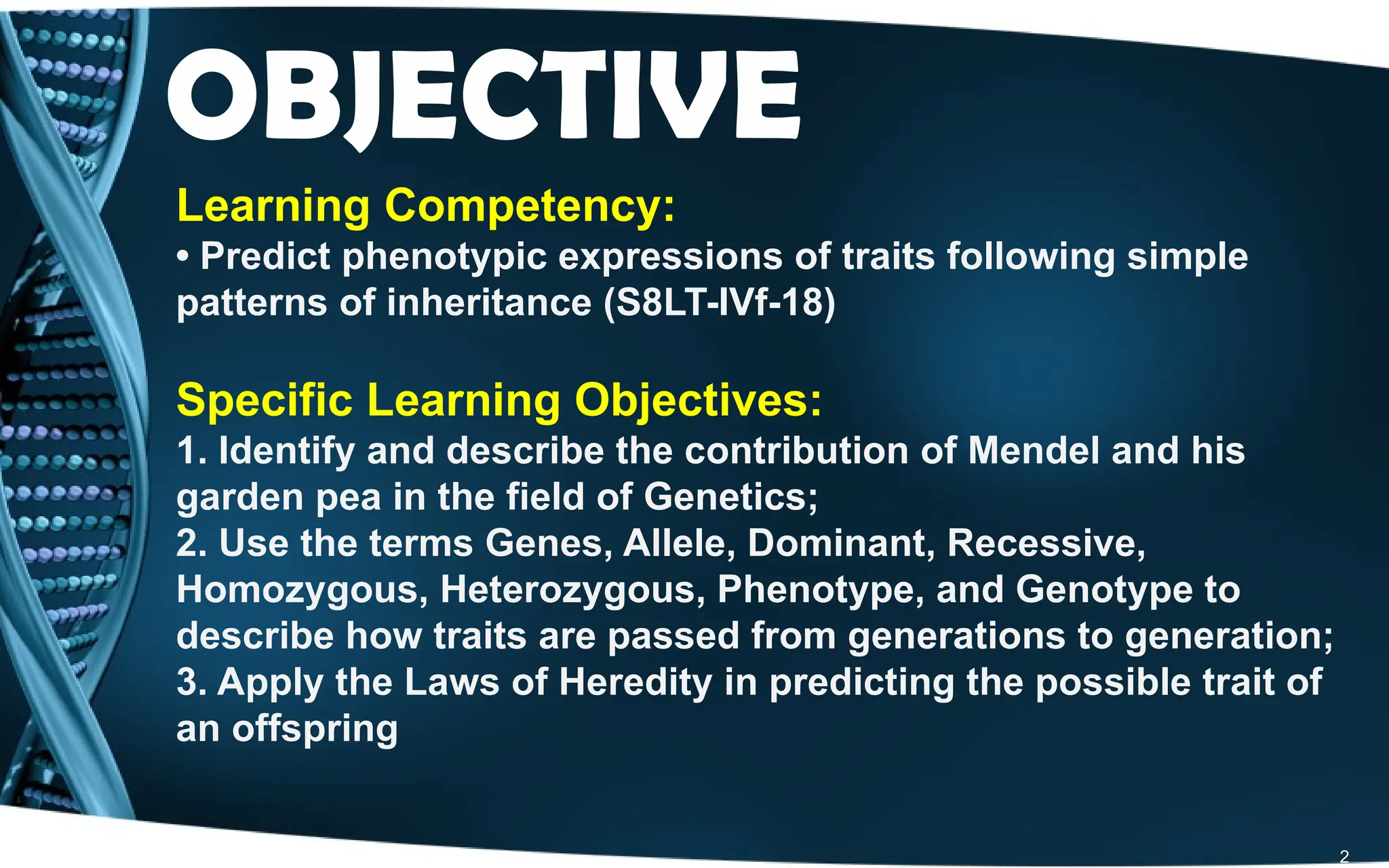 Medelian Heredity and Genetics Grade 8-quarter four | PPTX