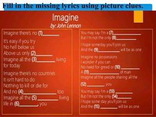 Imagine by John Lennon lesson | PPT