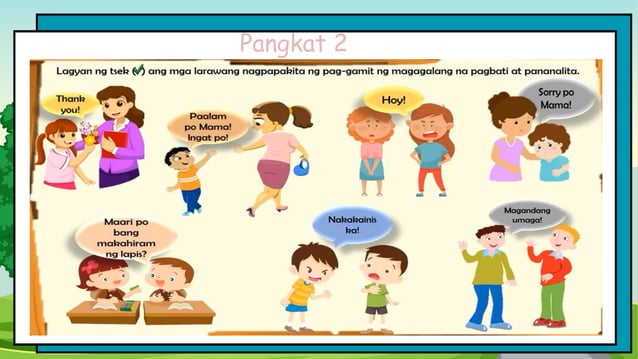 COT 2 Magagalang na pananalita at pagbati ppt.pptx