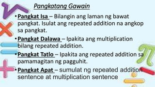 Math 2 - repeated addition Grade Two COT | PPTX
