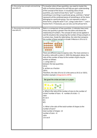 Visualizing the Ratio of Two Quantities. | DOCX