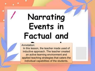COT2 Narrating Events.pptx