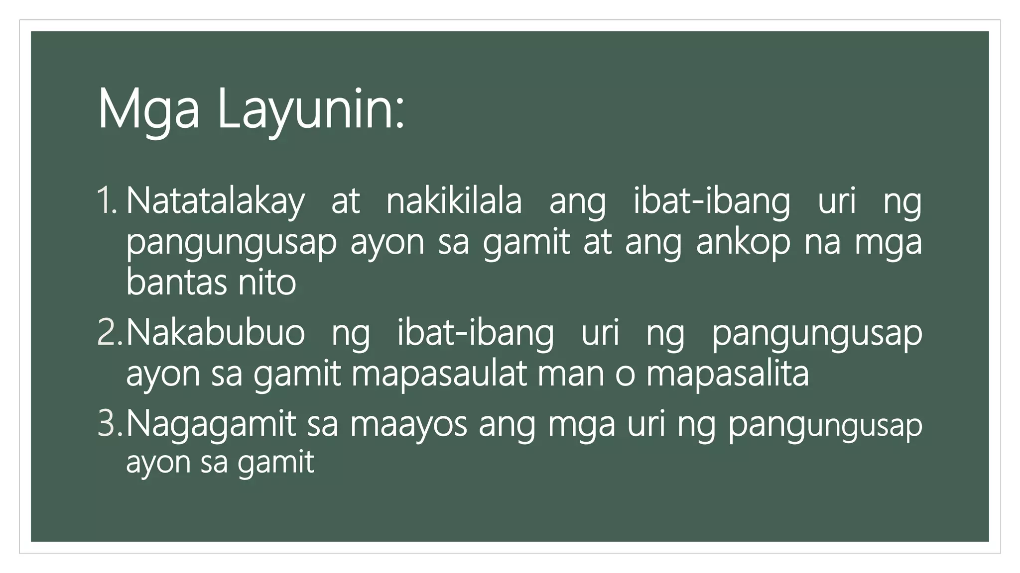 Filipino 6(Cot #3) | PPTX