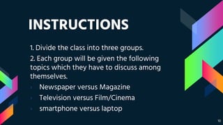 Media and Information Literacy-Types of Media | PPTX