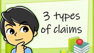 claims of fact, value, policy sample ppt | PPTX