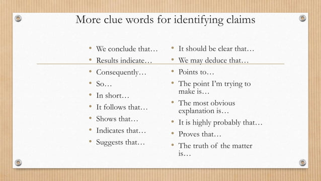 claims of fact, value, policy sample ppt | PPTX