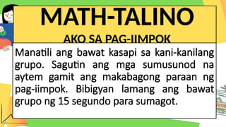 Ugnayan ng KIta, Pag-iimpok at Pagkonsumo-Activity | PPTX