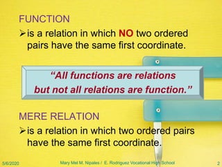 FUNCTION (Function & Relation) | PPTX