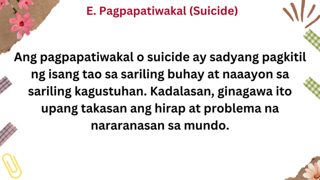 ESP 10 PAGGALANG SA BUHAY AT MGA ISYUNG MORAL | PPTX