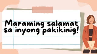 ESP 10 PAGGALANG SA BUHAY AT MGA ISYUNG MORAL | PPTX