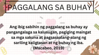 ESP -10 PAGGALANG SA BUHAY Third Quarter | PPTX