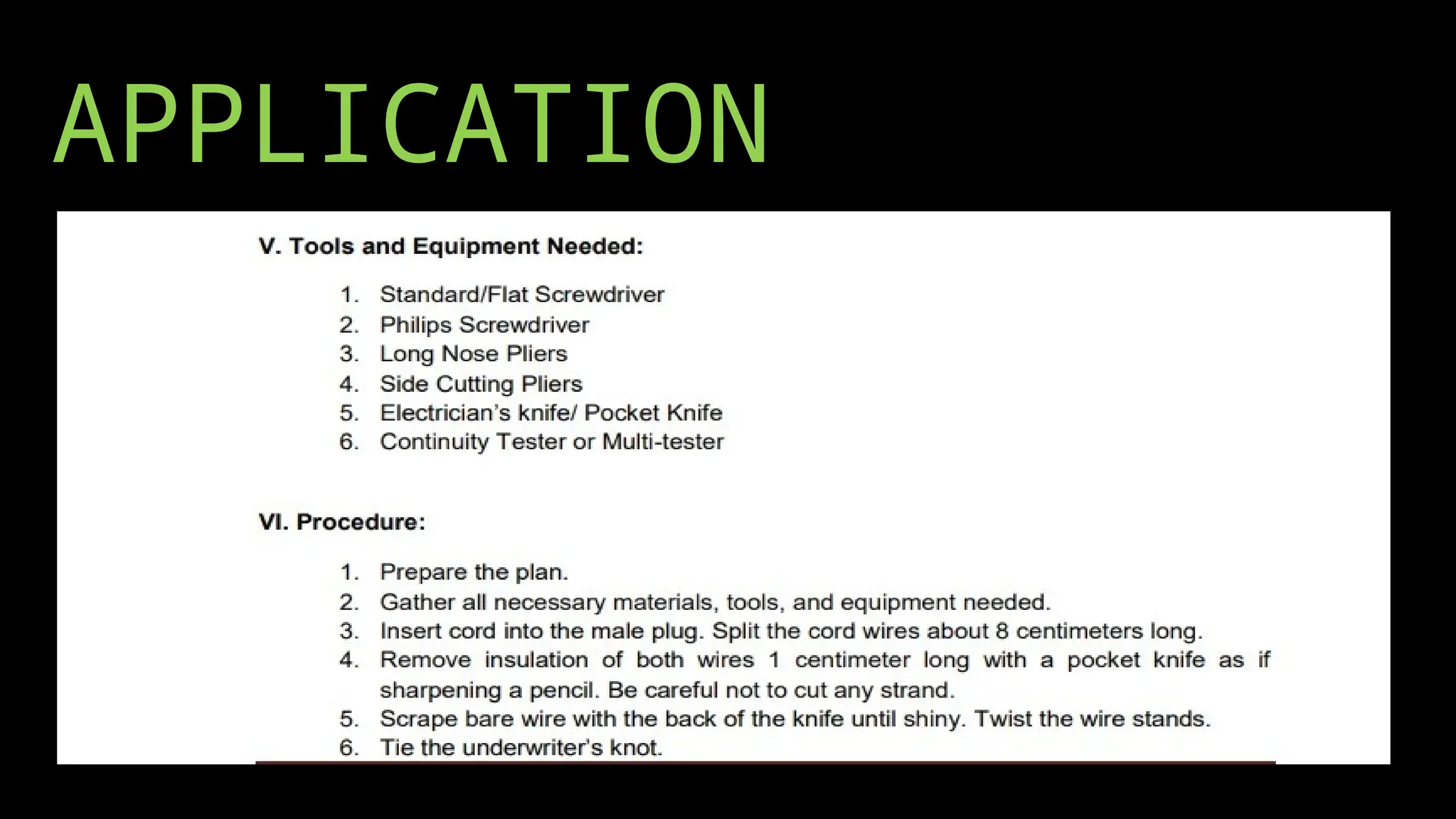 COT 3 Making of Extension wire. GRADE 8 pptx | PPTX