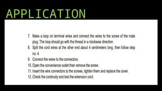 COT 3 Making of Extension wire. GRADE 8 pptx | PPTX