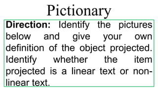 COT 3 PPT - topic is transcoding linear to non-linear text | PPT