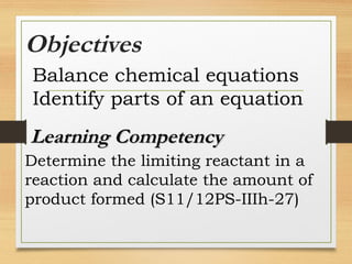Physical Science Balancing Chemical Equations COT 3 ppt.ppt | Chemistry ...