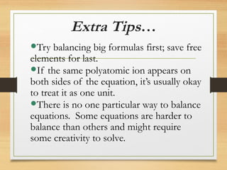 Physical Science Balancing Chemical Equations COT 3 ppt.ppt | Chemistry ...