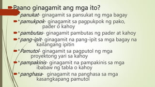 COT 3rd EDUKASYON SA PANTAHANAN AT PANGKABUHAYAN5 2021.pptx