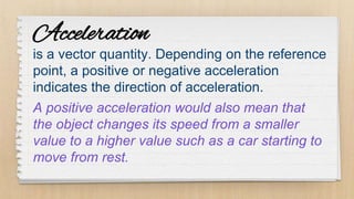 Describing Motion - acceleration Grade 9.pptx