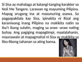 Ang mga pangyayari sa Buhay ni Sisa ppts | PPT