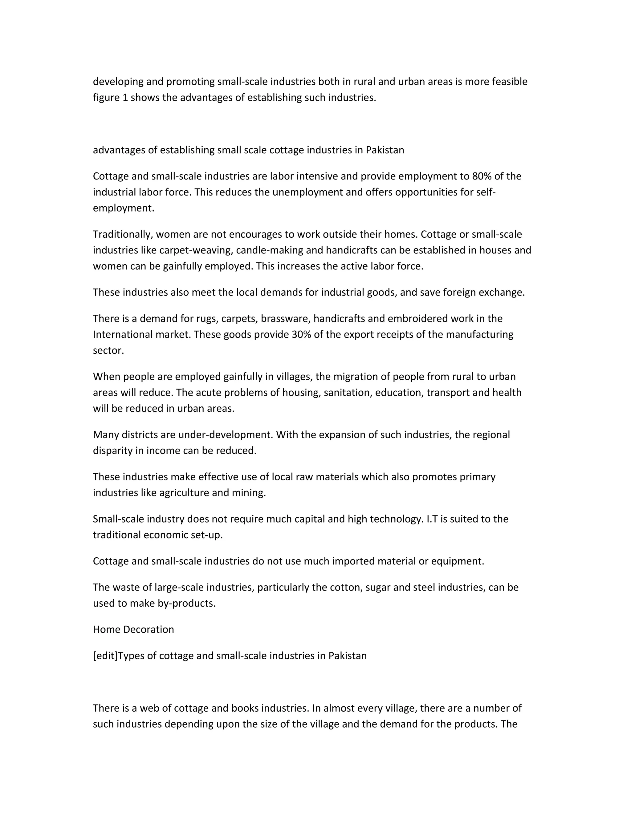 Cotage industry | RTF