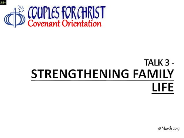 Covenant Orientation - Talk No. 3 | PPTX