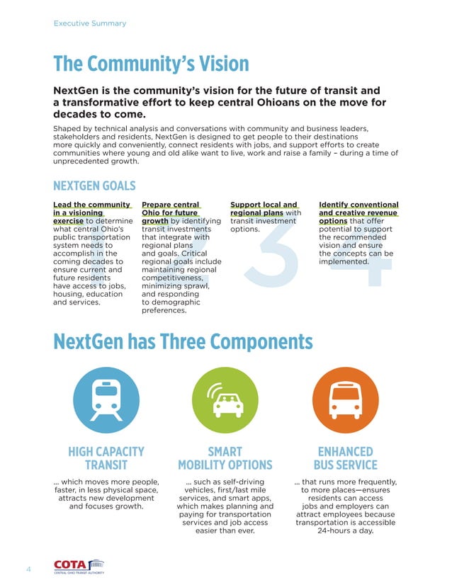 COTA NextGen-Executive Summary | PDF